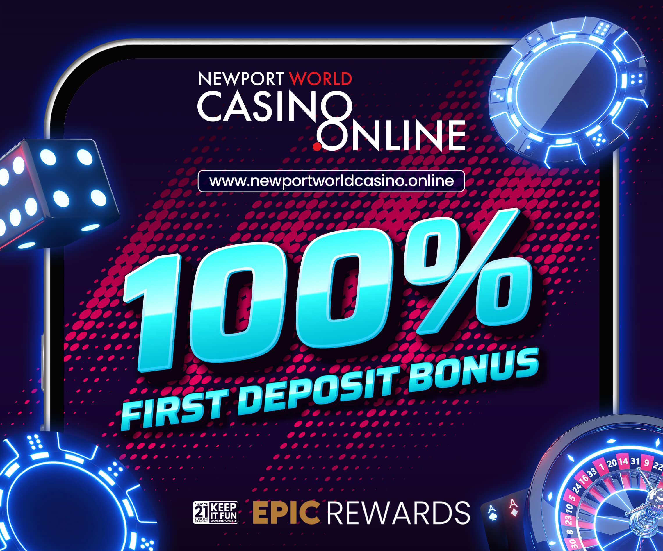 100% FIRST DEPOSIT BONUS | Newport World Resorts
